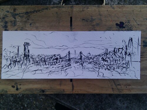 The River Thames Drawings - Edward Crumpton